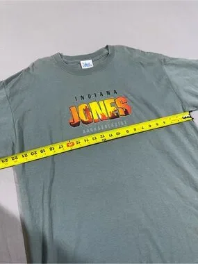 Disney | Shirts | Vintage Disney Indiana Jones 3d Logo Tshirt | Poshmark
